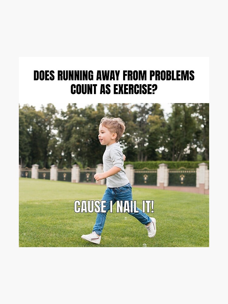 "Exercise Meme" Sticker for Sale by Pobeep | Redbubble