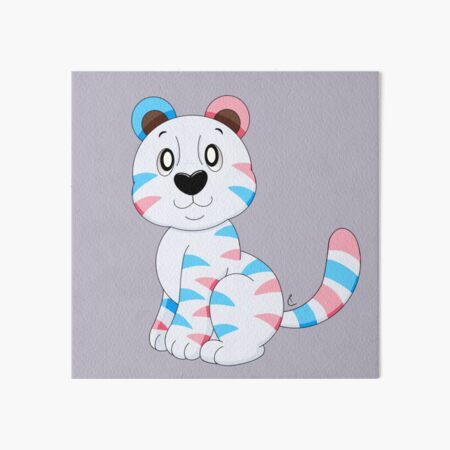 "Transgender Tiger" Art Board Print for Sale by CourtToons | Redbubble