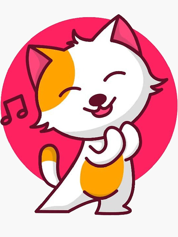 "Dancing Cat" Sticker for Sale by mumucute | Redbubble
