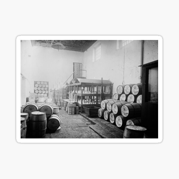 "black and white barrels" Sticker by Night-parade | Redbubble