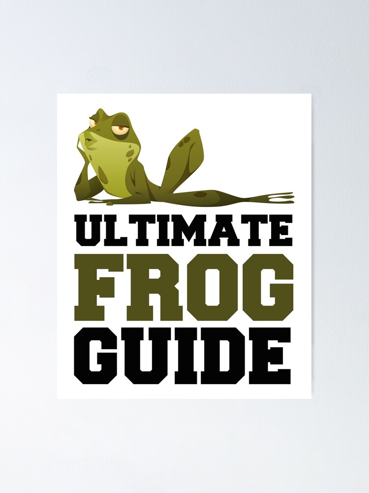 Póster «Guía definitiva de ranas, regalos divertidos de ranas para tu ...