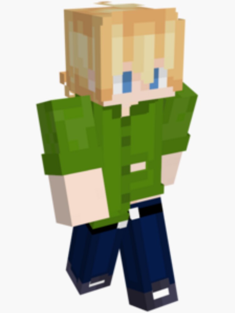 "Tubbo Minecraft Skin" Sticker for Sale by ChocolateColors | Redbubble