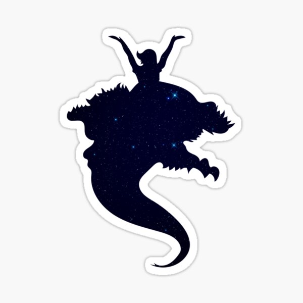 "NeverEnding Story - Atreyu and Falkor " Sticker by TimelesTeesGB ...