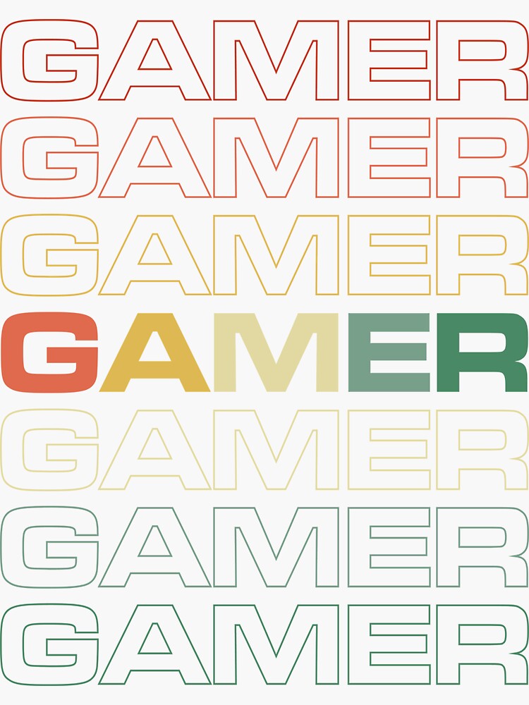 "Gaming Gamer" Sticker by ShurtzDesign | Redbubble