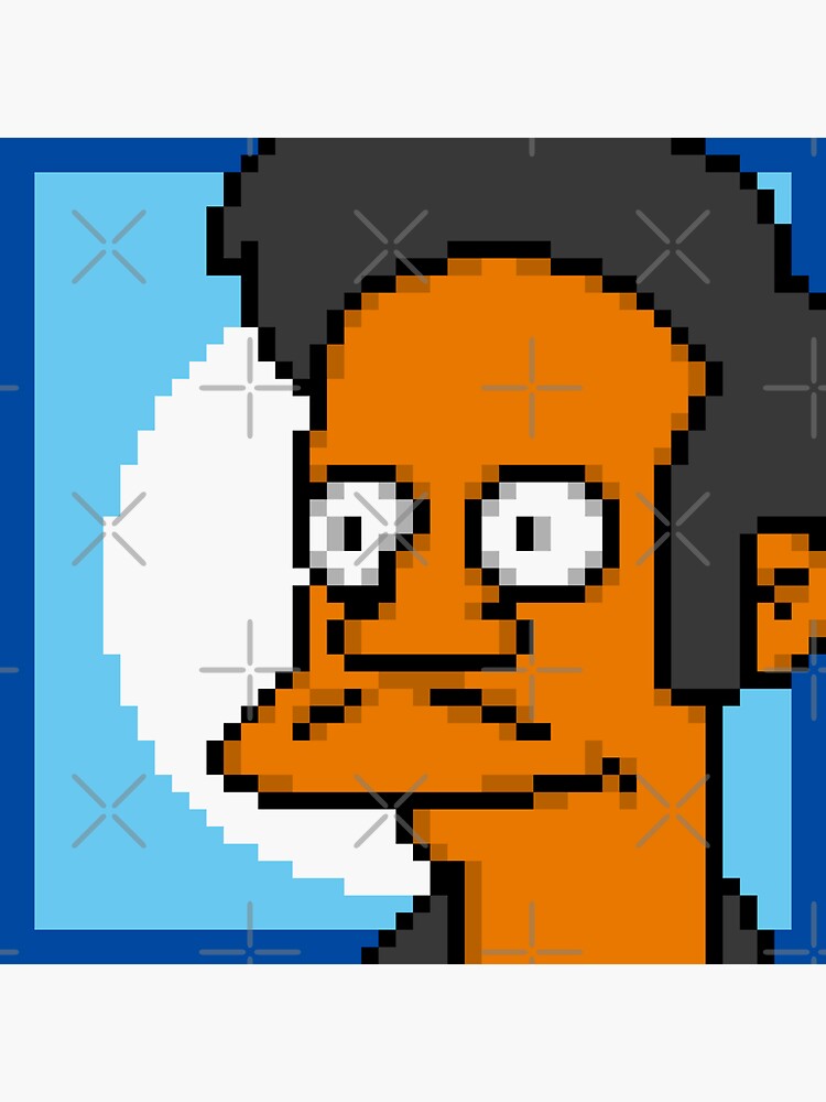 "Apu Sprite" Sticker for Sale by SpriteGuy95 | Redbubble
