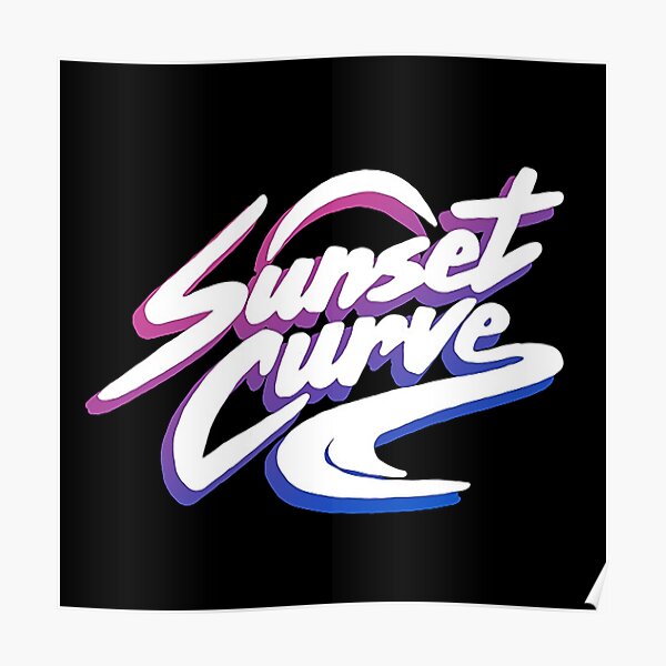 "Bi Sunset Curve" Poster by gaystreetsmarts | Redbubble