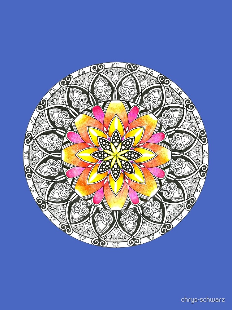 "Colourful Seed Of Life Micro Mandala Flower With Outer Rim" Poster for ...