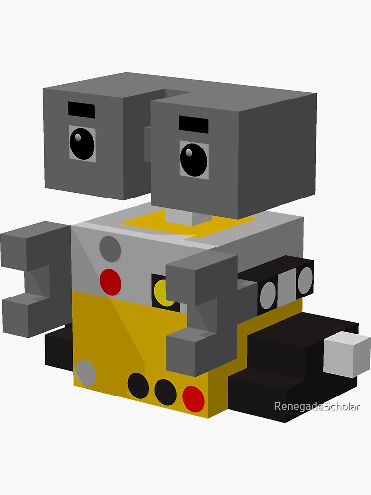 "Robot Trash Compactor " Sticker for Sale by RenegadeScholar | Redbubble