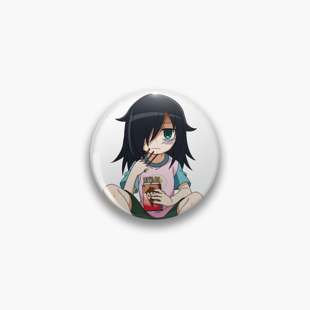 "Watamote chocolate pocky " Sticker for Sale by sophs-shit | Redbubble