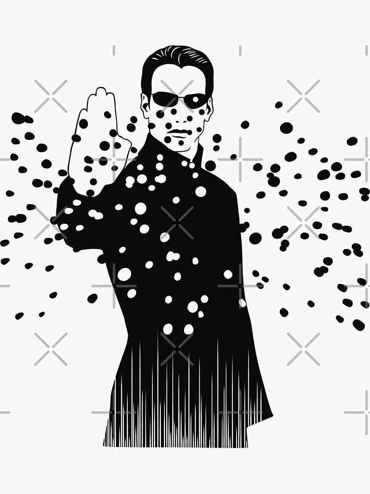 "The Matrix Neo Bullets" Sticker for Sale by LapinMagnetik | Redbubble