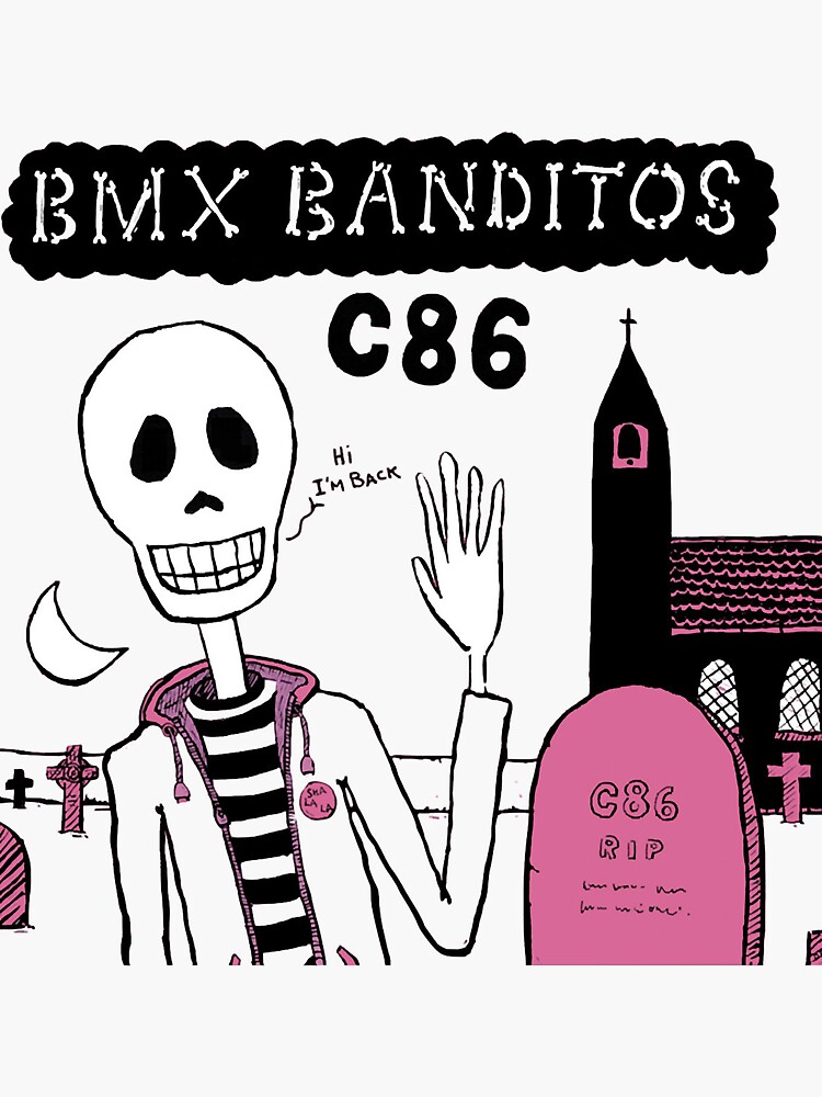 "BMX Bandits - C86 Classic T-Shirt Copy.png" Sticker by Peimanmsum ...