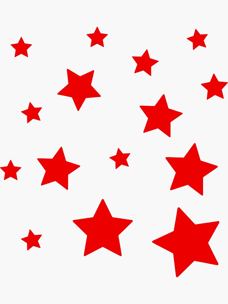 "Red Star Pack" Sticker for Sale by magnoliastudios | Redbubble