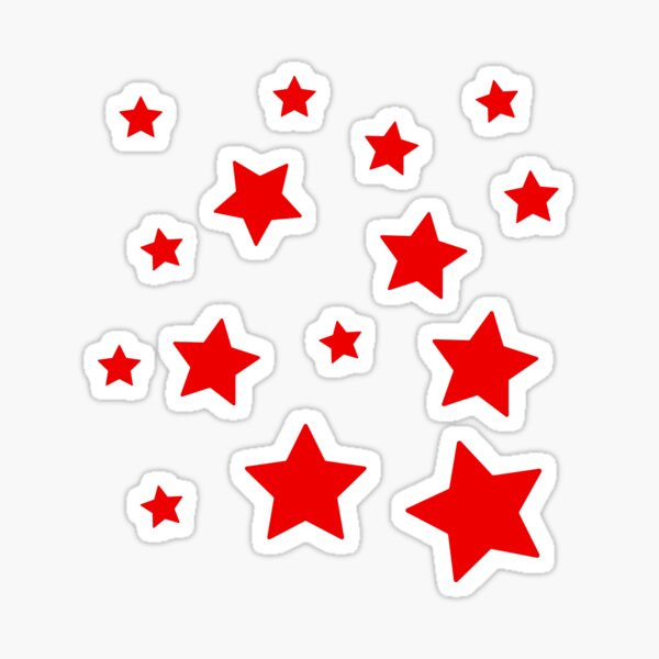 "Red Star Pack" Sticker for Sale by magnoliastudios | Redbubble