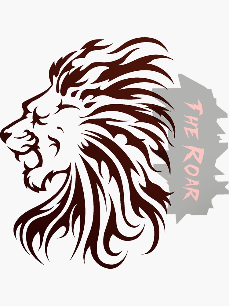 "THE ROAR " Sticker for Sale by Amitgupta123 | Redbubble