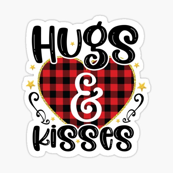 "Hug & Kisses" Sticker by mahsanart | Redbubble