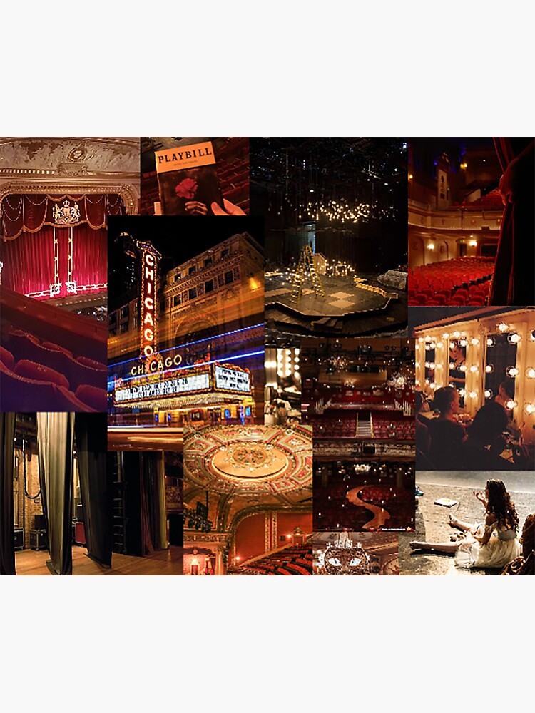 "Broadway Theatre Aesthetic (Collage)" Sticker for Sale by -Ruby-Grace ...