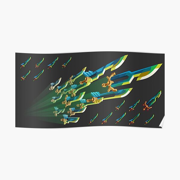 "Terraria Game - Swordplay" Poster for Sale by Gnextdoor22 | Redbubble