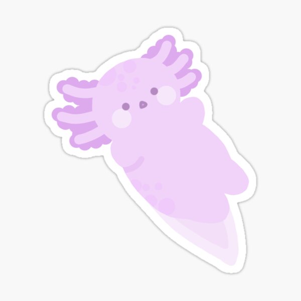 "chibi baby purple axolotl" Sticker for Sale by chocoi | Redbubble