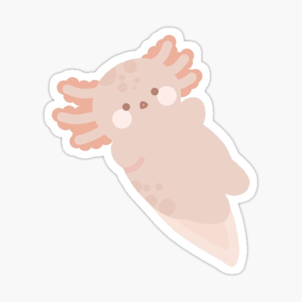"chibi baby beige axolotl" Sticker for Sale by chocoi | Redbubble