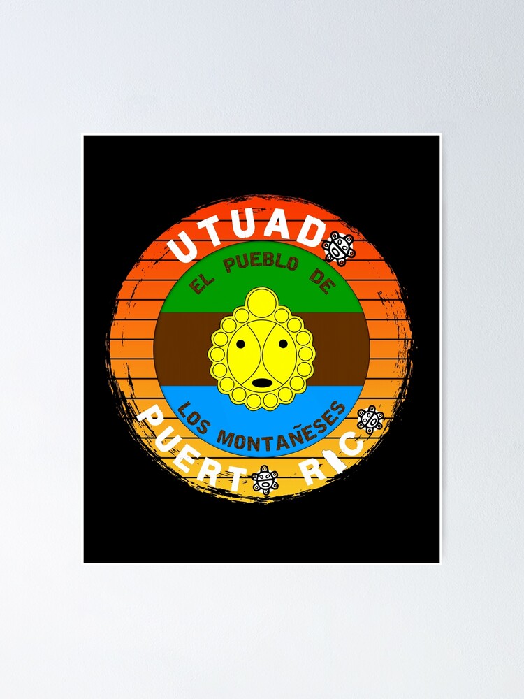 "Utuado, Puerto Rico, Bandera del Pueblo" Poster for Sale by ...
