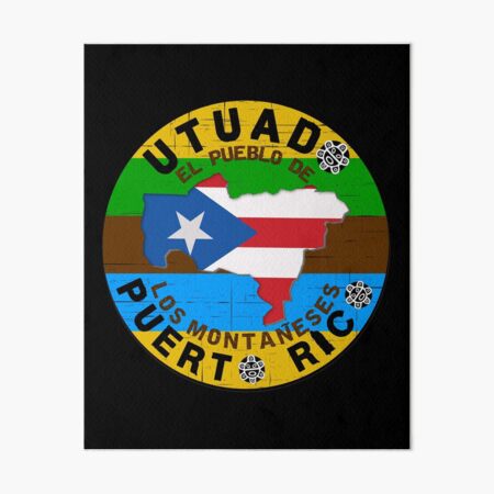 "Utuado con la Bandera de Puerto Rico" Art Board Print for Sale by ...