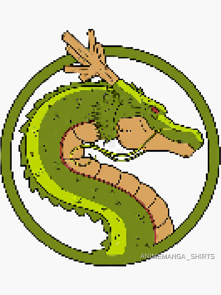 "Shenron (DBZ) Pixel Art" Sticker for Sale by ANIMEMANGA _ SHIRTS ...