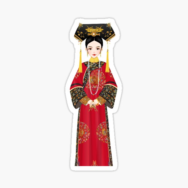 "Qing dynasty consort 2" Sticker by ThuPhuong | Redbubble