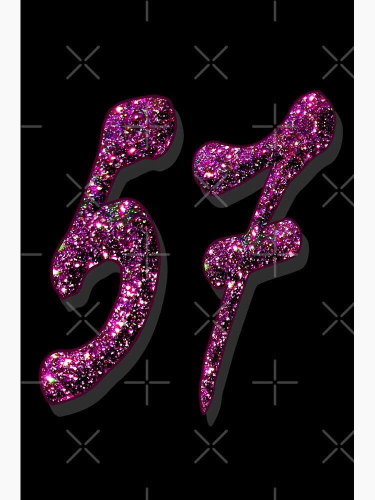 Póster «57 aniversario cumpleaños aniversario de bodas - números» de ...