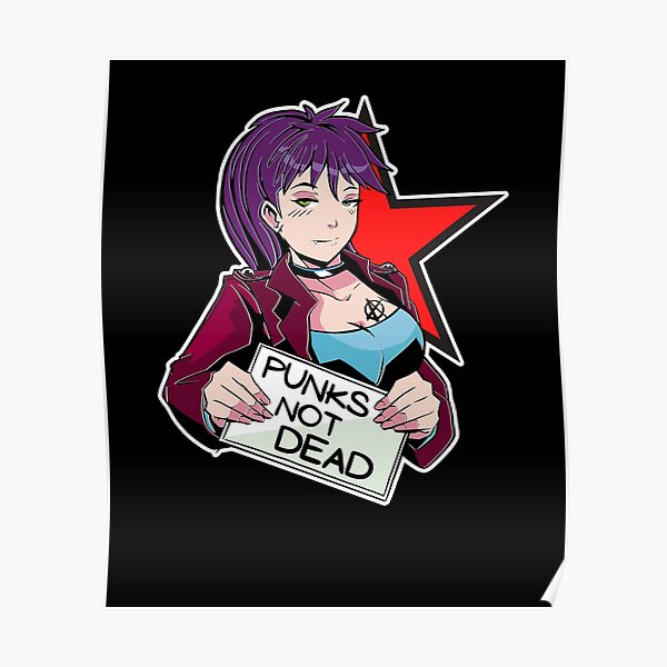 "Kawaii Waifu Material Punk Anime Girl - für baka Otakus" Poster von ...