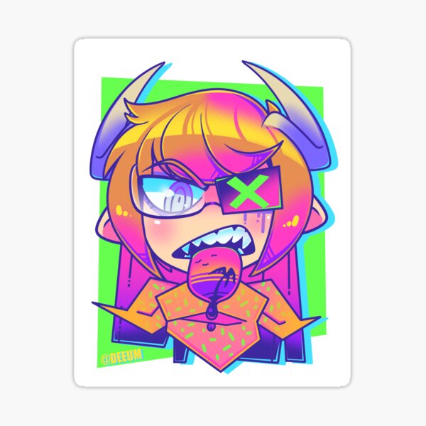 "Angry Blep" Sticker for Sale by Deeum | Redbubble