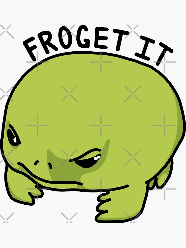 "Funny Angry Frog Pun" Sticker for Sale by UMIRO | Redbubble