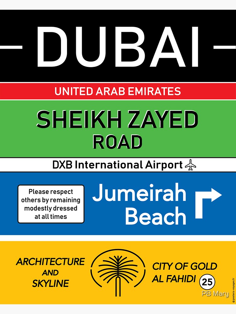 "Dubai UAE DXB Burj Khalifa Skyline Travel" Sticker for Sale by ...