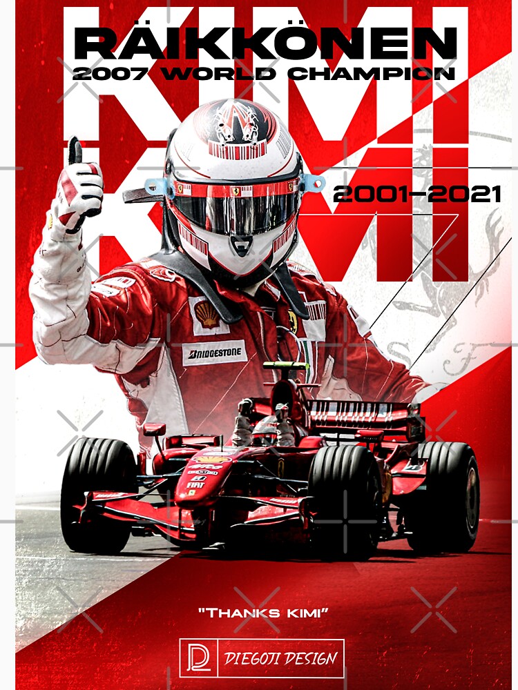 "Kimi raikkonen" T-shirt for Sale by diegojidesign | Redbubble | kimi t ...