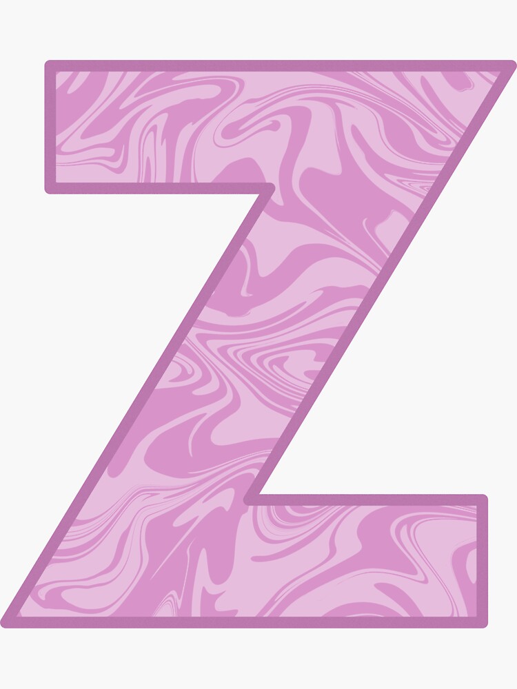 "Pink Marble Monogram Z" Sticker for Sale by TheMonogramShop | Redbubble