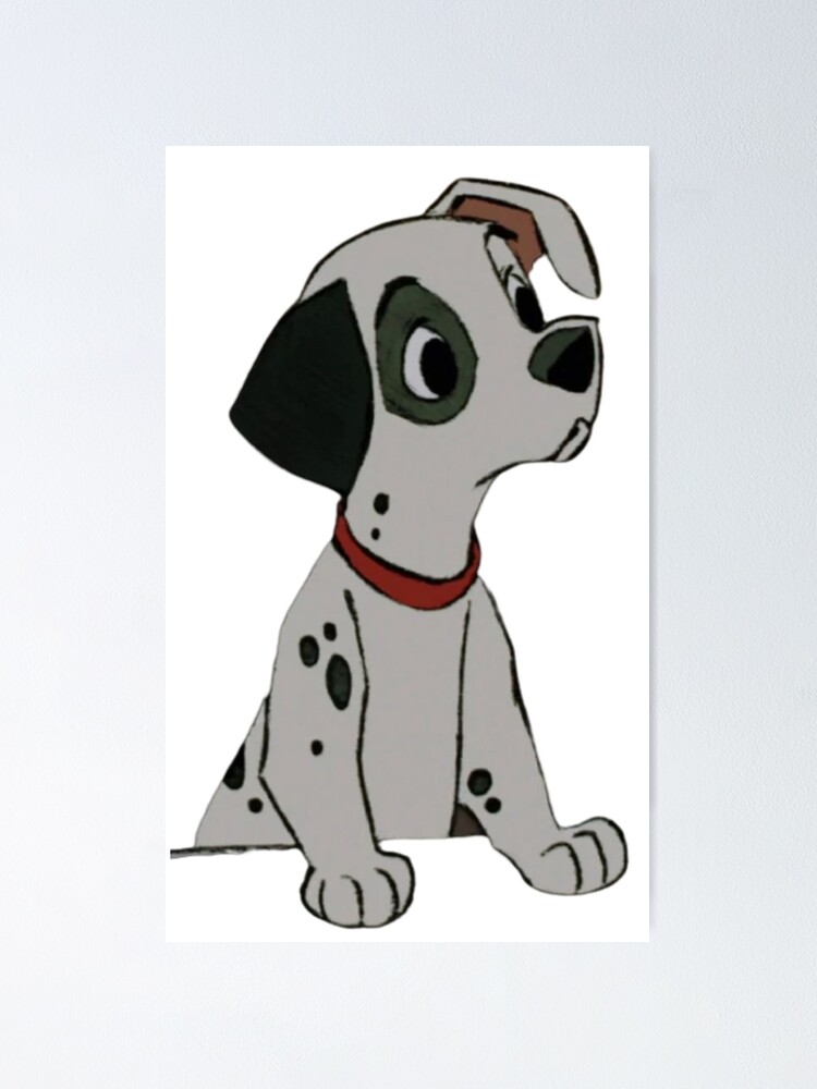 "Patch the dog" Poster for Sale by realspongii1 | Redbubble