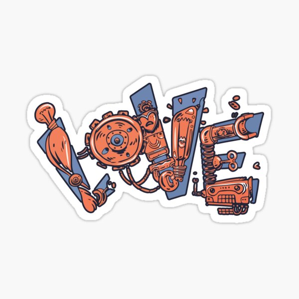 "Mechanical" Sticker for Sale by zaher97 | Redbubble