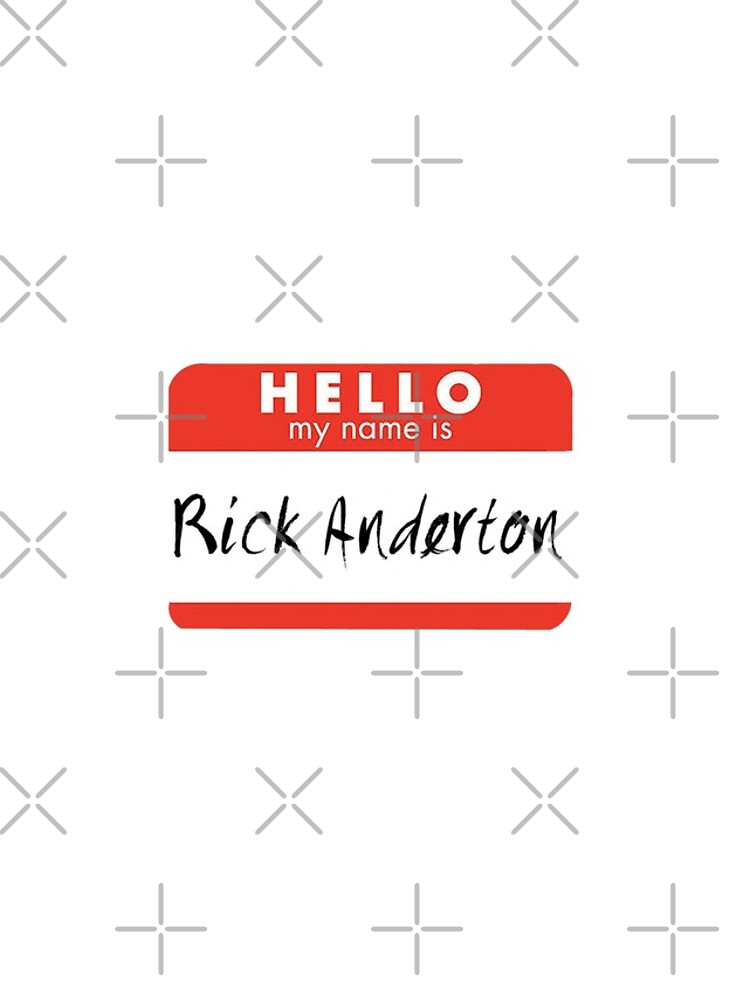 "Rick Anderton Name Tag" iPhone Case for Sale by laurenpaulin | Redbubble