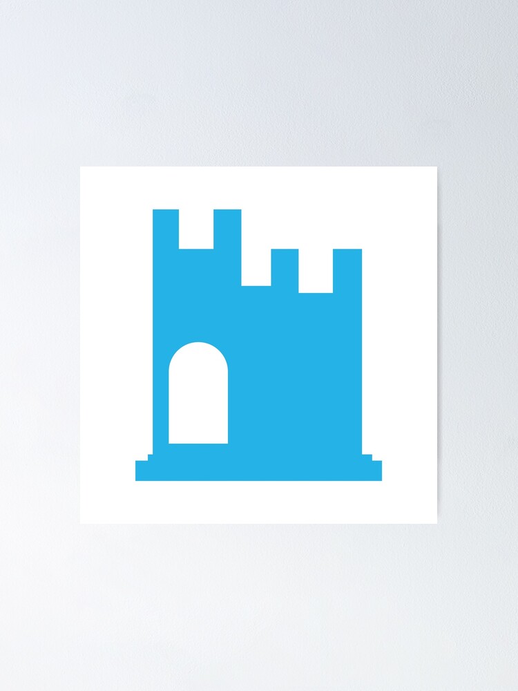 "Map Symbol – Castle or Fort" Poster for Sale by AvengingMeteor | Redbubble