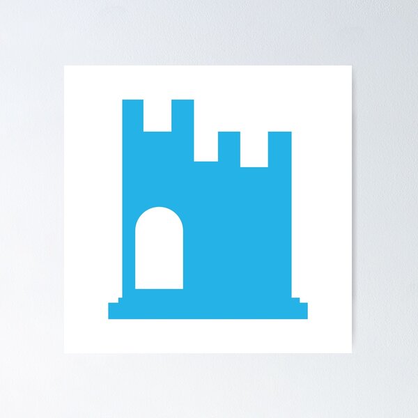 "Map Symbol – Castle or Fort" Poster for Sale by AvengingMeteor | Redbubble