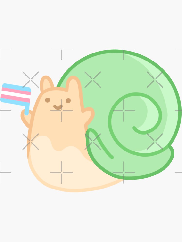 "Transgender Rights Snail " Sticker for Sale by ArtographyGT | Redbubble