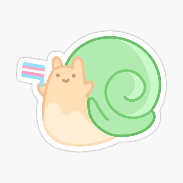 "Transgender Rights Snail " Sticker for Sale by ArtographyGT | Redbubble