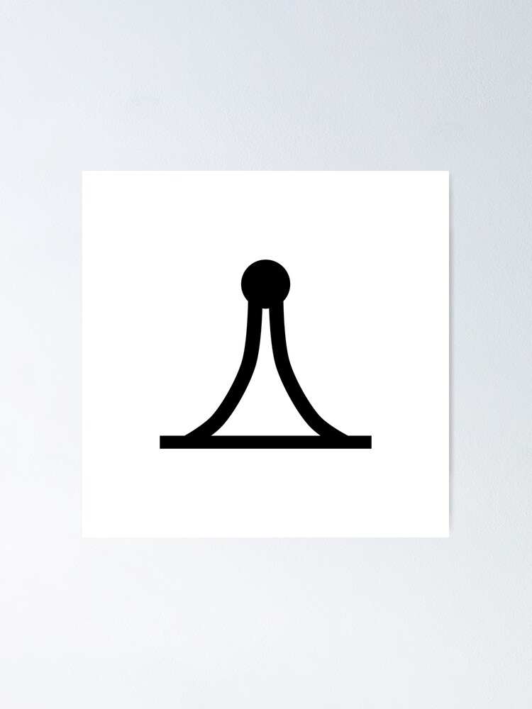 Póster «Símbolo del mapa - Baliza» de AvengingMeteor | Redbubble