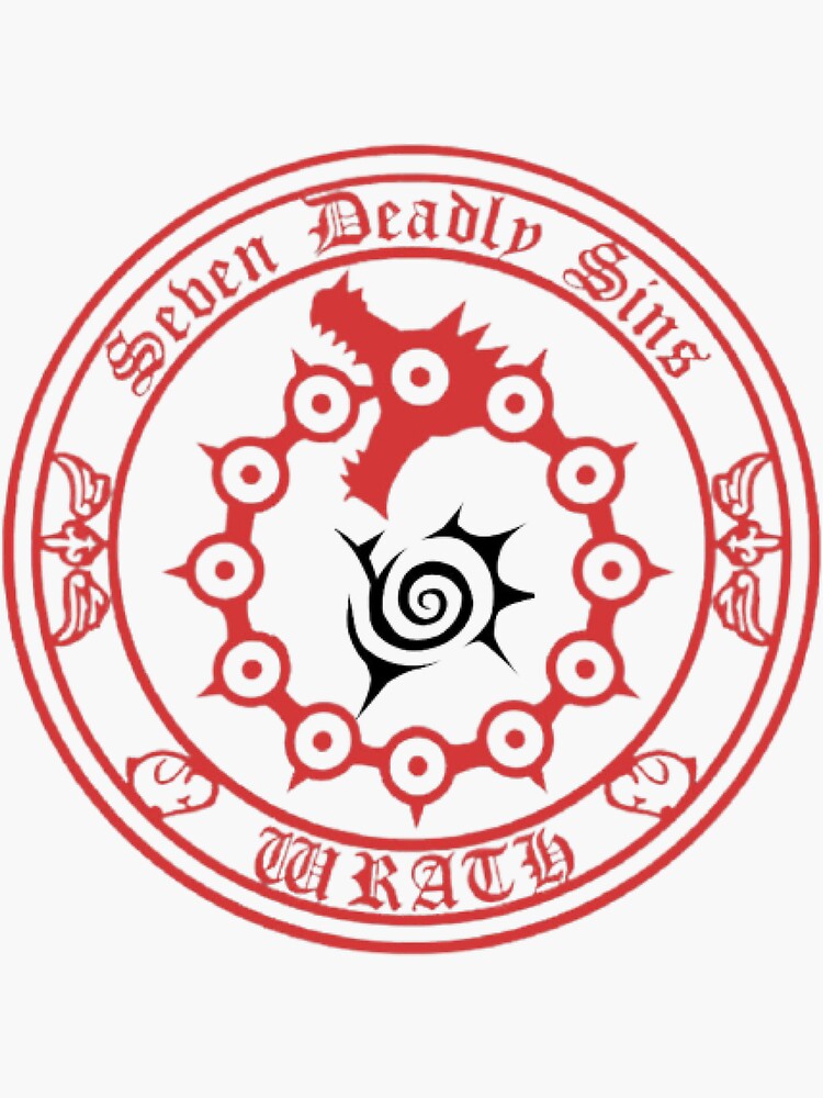 "dragon sin with the demon symbol- MELIODAS" Sticker for Sale by ...