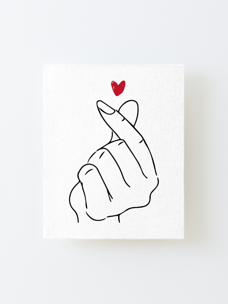 "Korean Heart, Korean Finger Sign, Korean Hand Heart, K-Pop Hand Heart ...