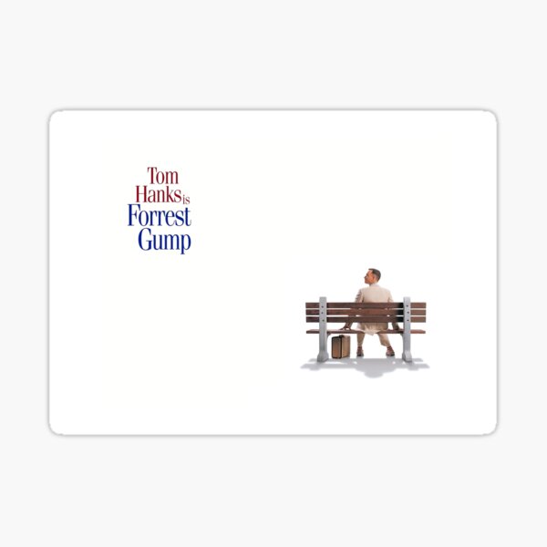 "Forrest Gump movie poster" Sticker for Sale by RadioactiveBee | Redbubble