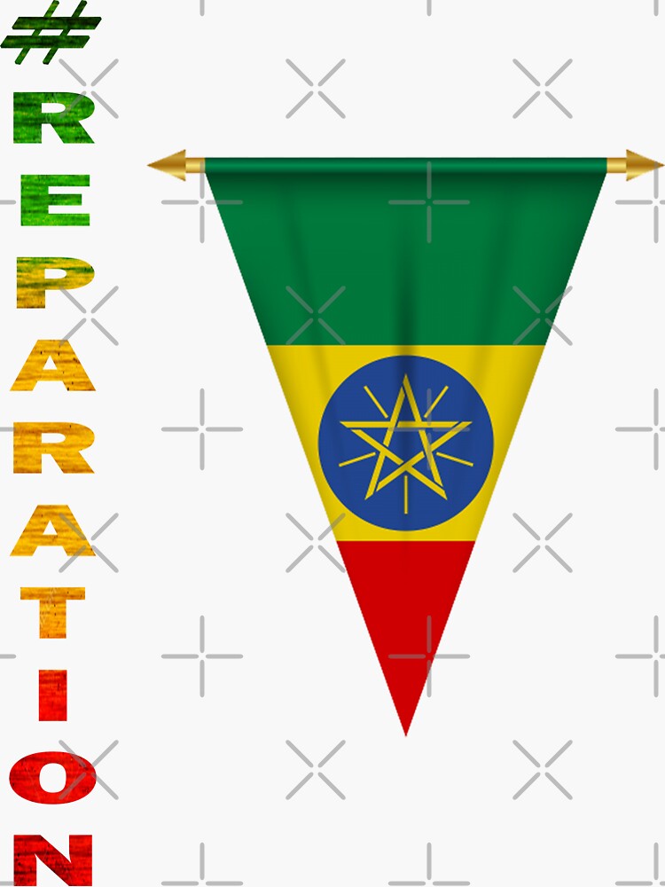 "#Reparation" Sticker by Ermiyas | Redbubble