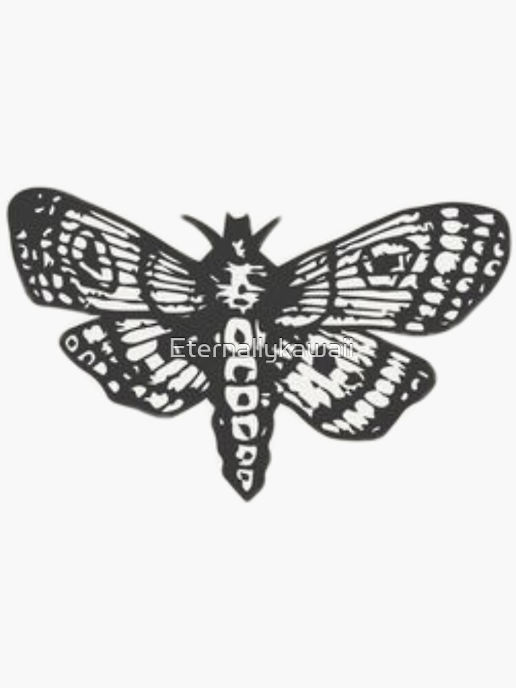 "Goth moth " Sticker by Eternallykawaii | Redbubble