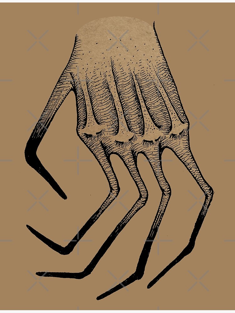 "Creepy Hand brown" Poster for Sale by Owl-n-bear | Redbubble