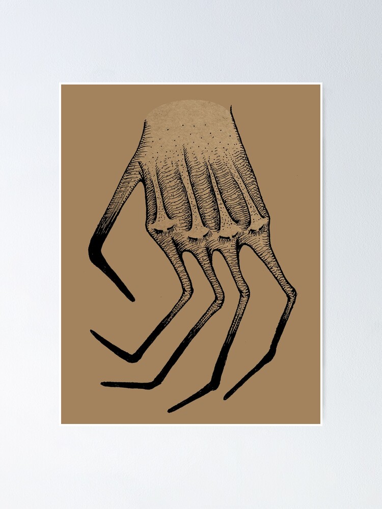 "Creepy Hand brown" Poster for Sale by Owl-n-bear | Redbubble