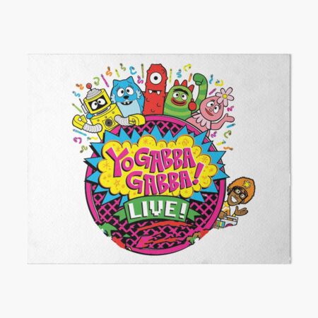 "yo gabba gabba- logo gabba gabba" Art Board Print by ZODINN | Redbubble